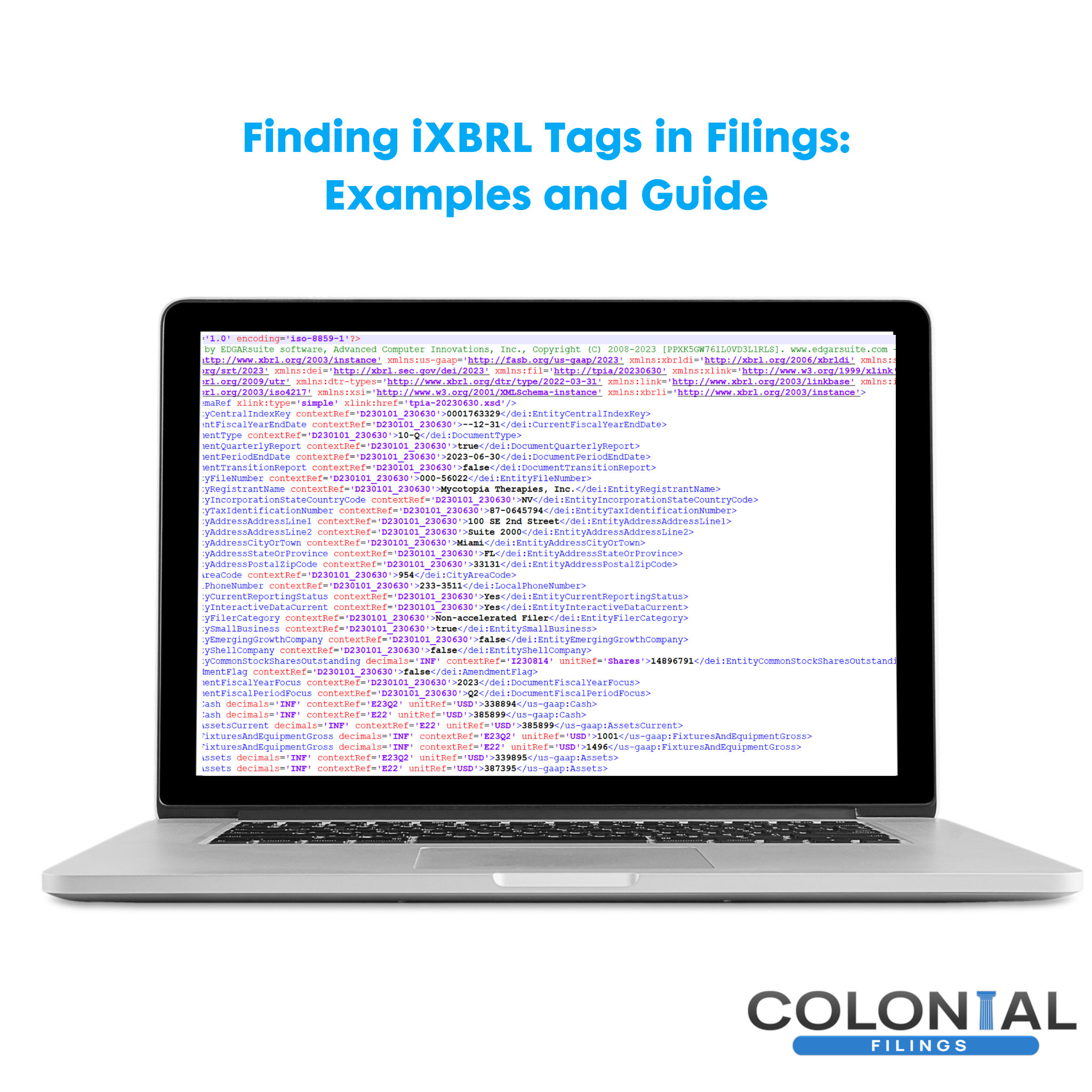 XBRL Taxonomy – Colonial Filings, Inc.