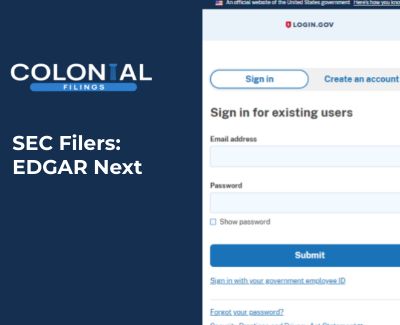 SEC Filers: EDGAR Next - Colonial Filings, Inc.