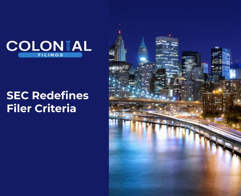 SEC Adopts Amendments to the Filer Definition